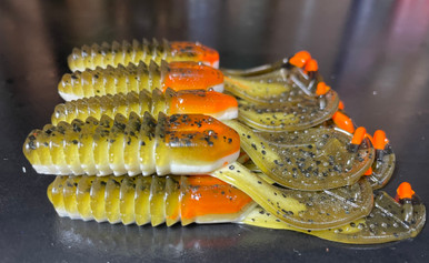 3.5" VIPER Craw Color: Volcano Craw 25 Count Pack (Pre Order 2-3 Weeks ...