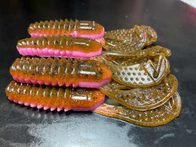 4" VIPER Craw Color: Green Pumpkn Bubble Gum 25 Count Pack (Pre Order 2 ...