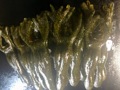 2 3/4 Ned Rig Craw Color: Green Pumpkn Red 30 count pack (Pre Order 2-3 ...