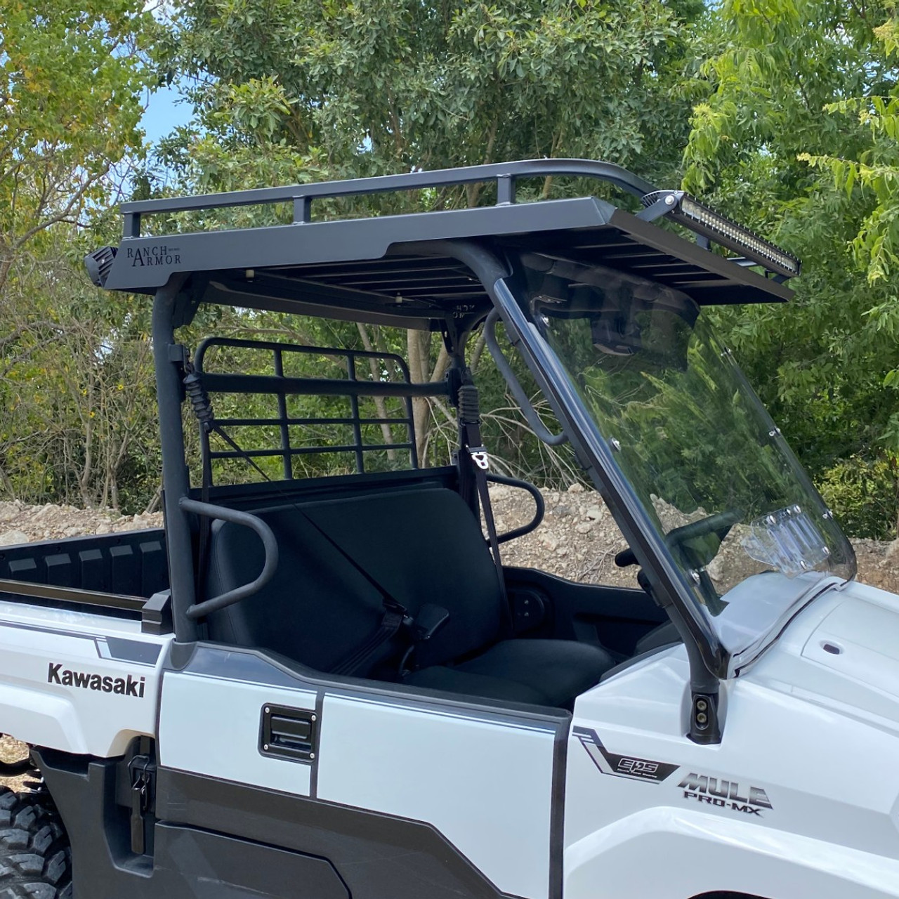 Kawasaki Mule Pro Fx And Fxt Trans Accessories Steel Roofs High