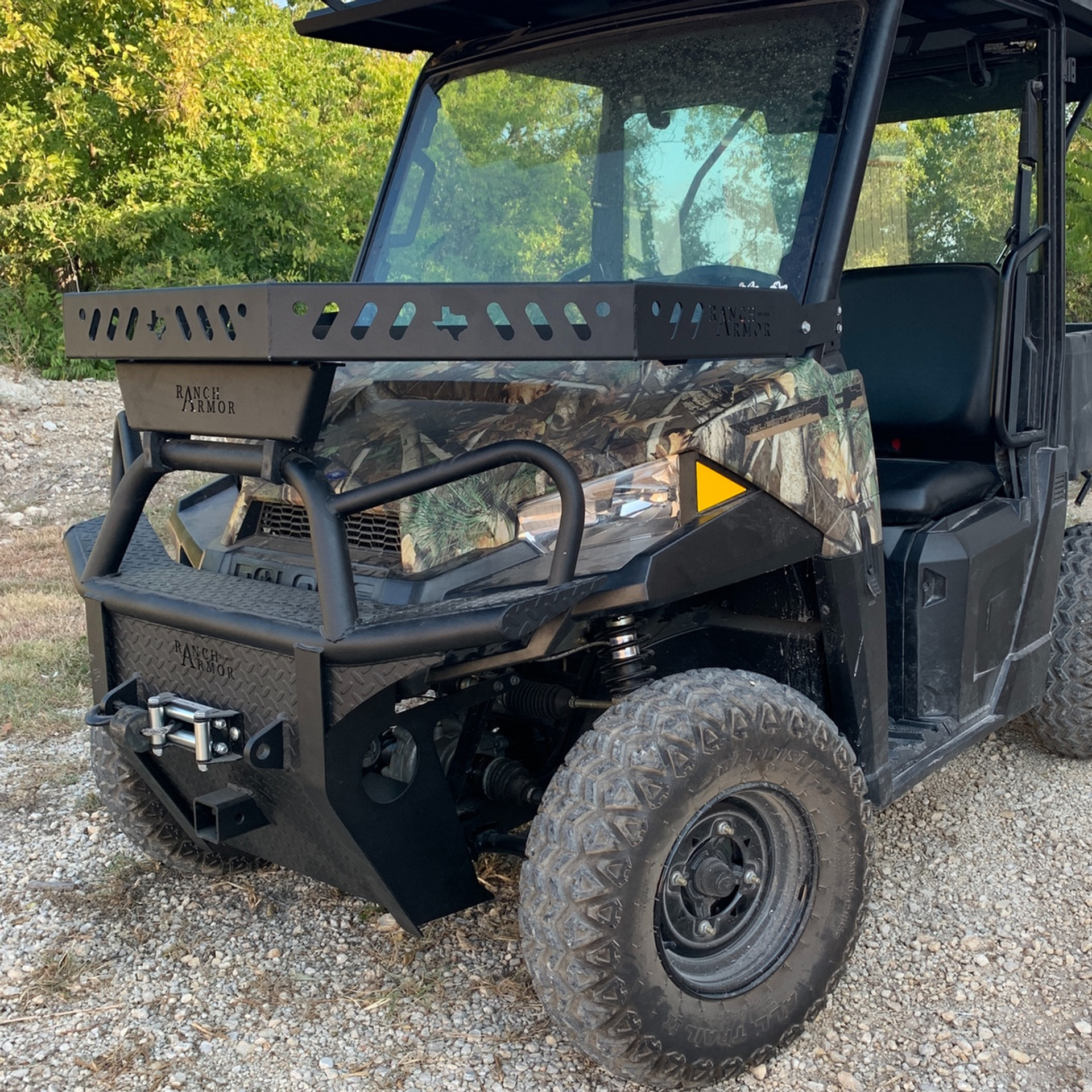 Polaris Ranger Front Storage Basket Hood Rack For Lock And Ride