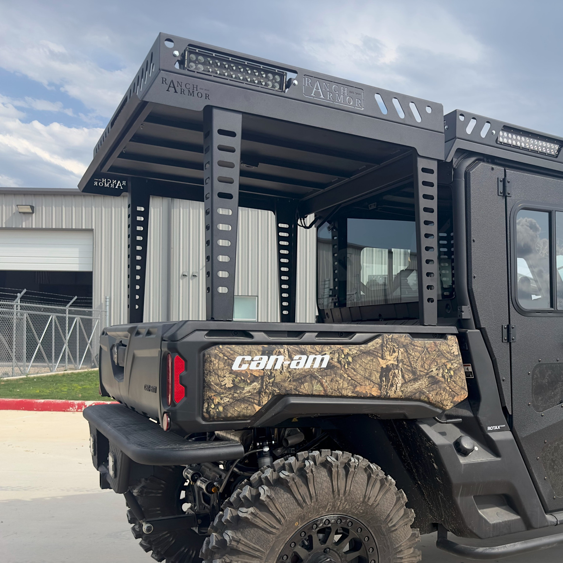 Can Am Defender Headache Rack With Optional Winch Bed Hoist