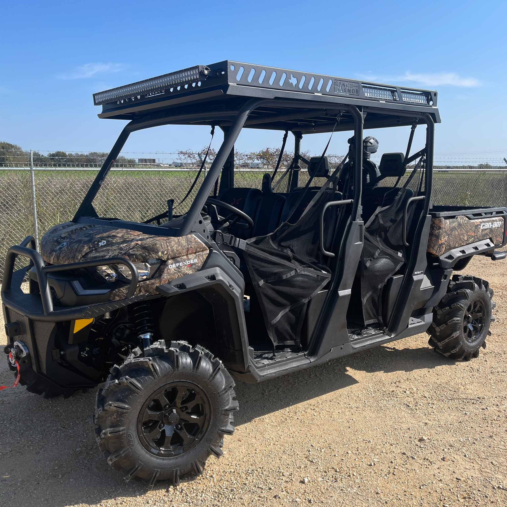 Can Am Defender Max Crew Metal Roof Rack Tops By Ranch Armor
