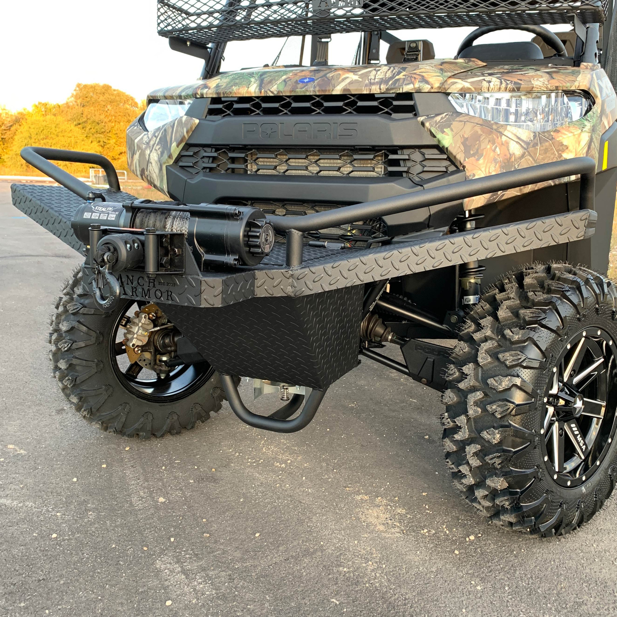 Ranch Armor Polaris Ranger Feeder Bumper Front Rack Ranch Armor Utv