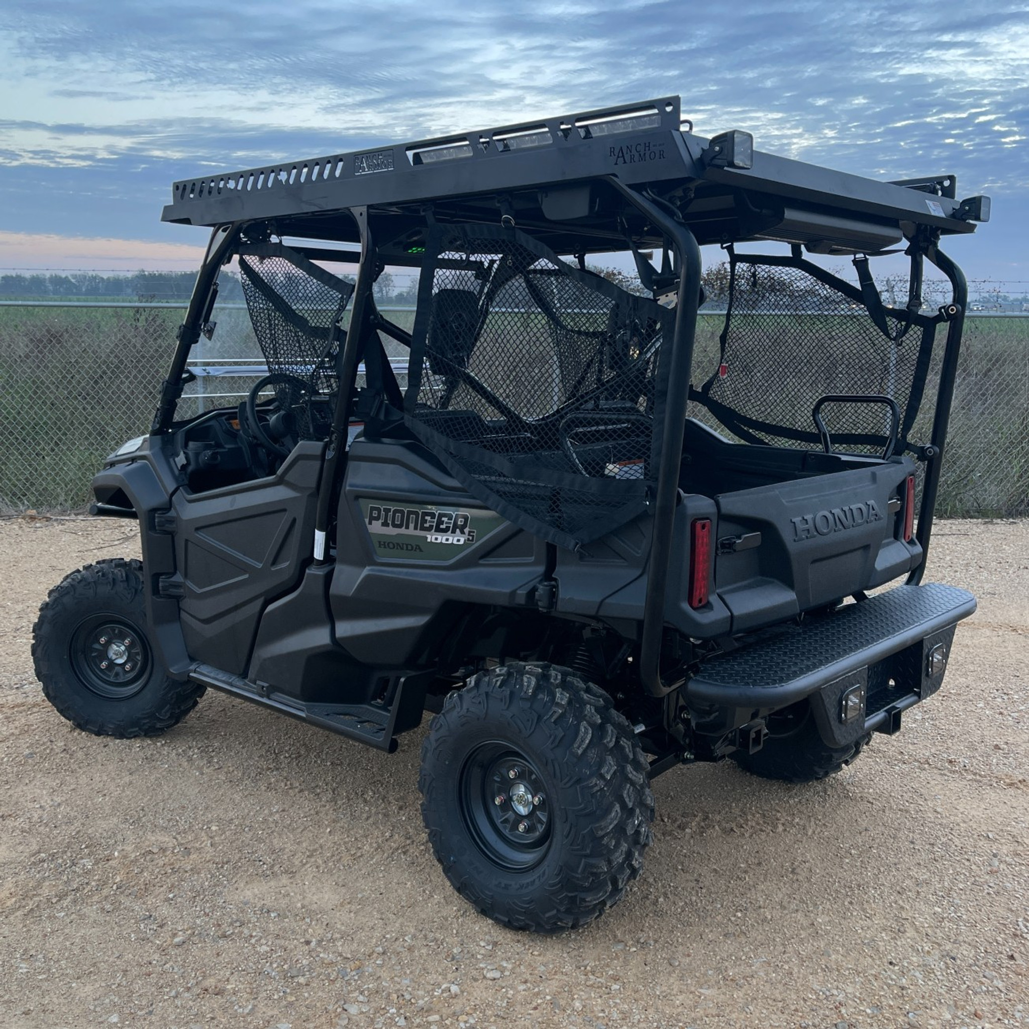 Honda Pioneer 1000 5 Crew Metal Top Roof Rack By Ranch Armor