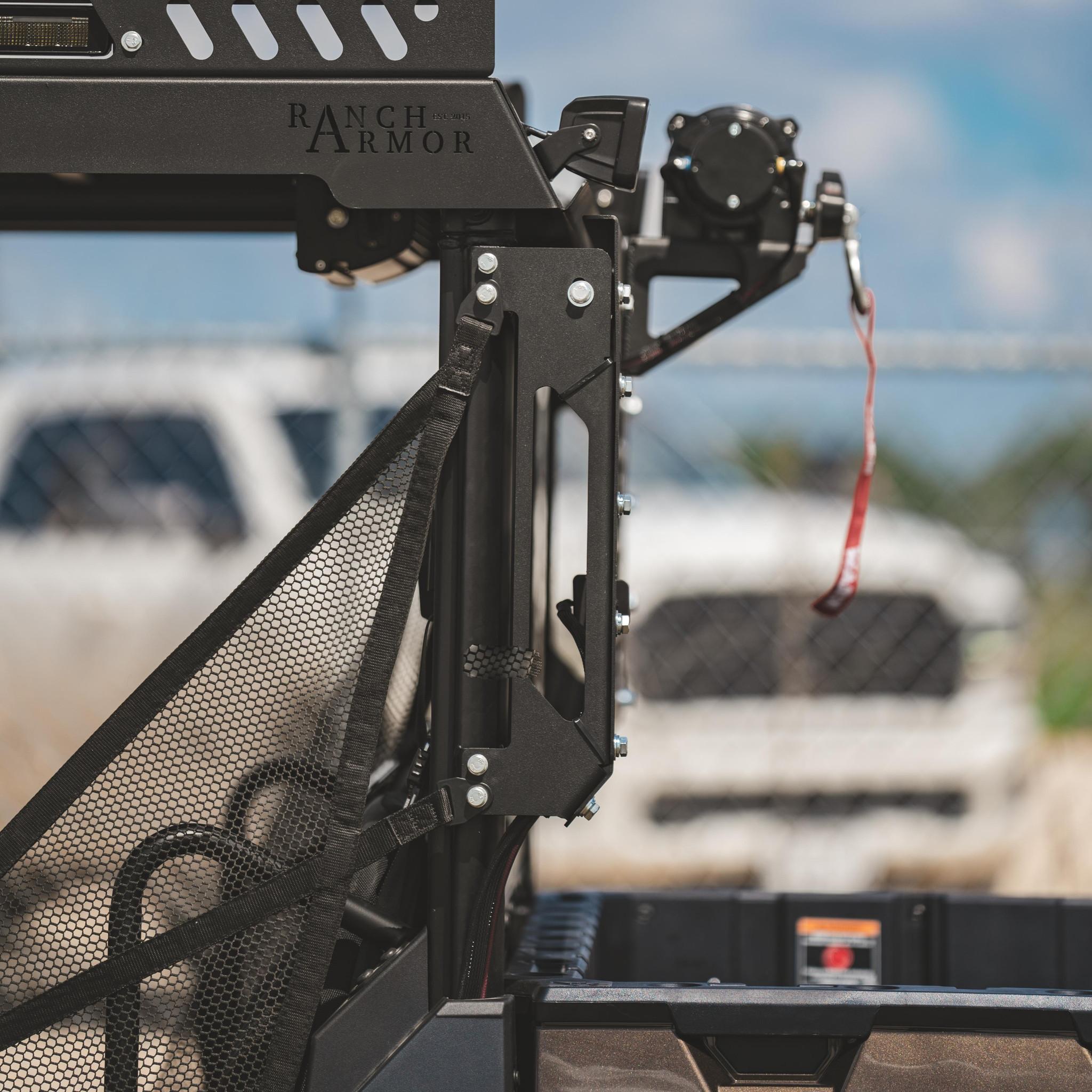 Polaris Ranger 1000 Headache Rack With Optional Winch By Ranch Armor