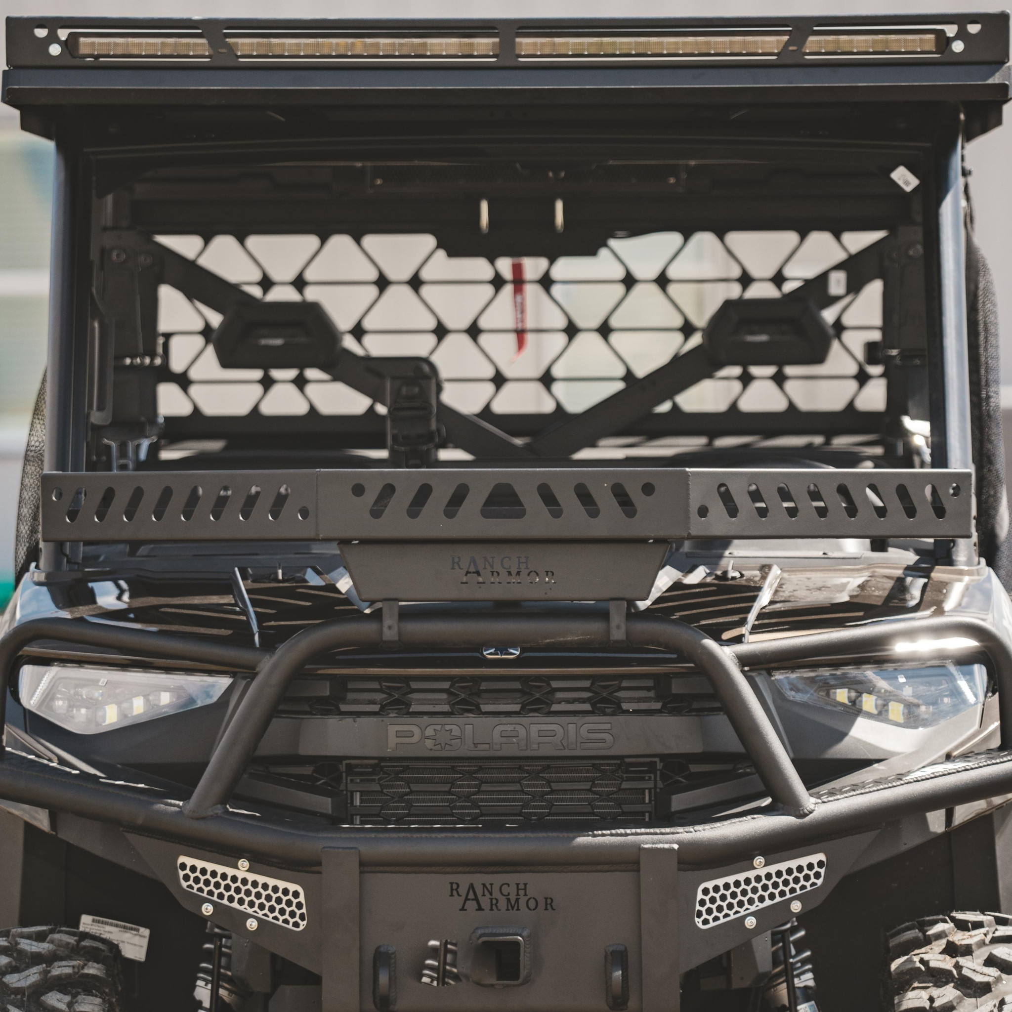 Polaris Ranger 1000 Headache Rack With Optional Winch By Ranch Armor