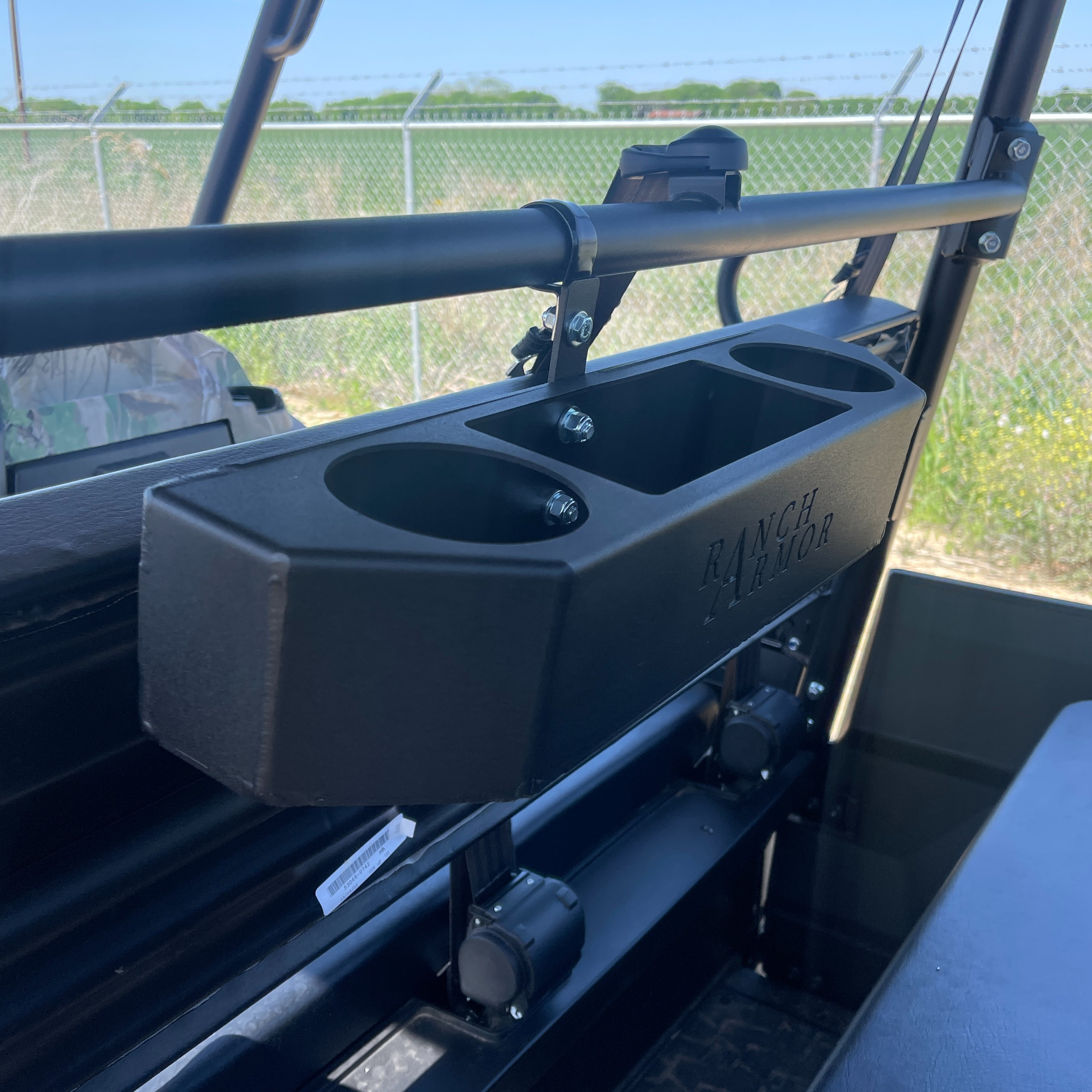 Kawasaki Mule Pro Fxt Rear Cup Holder Basket Ranch Armor Utv