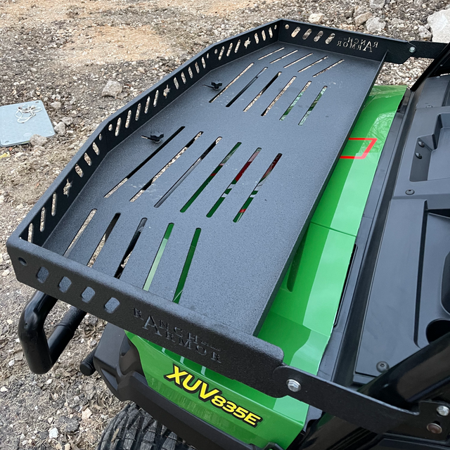 John Deere Gator Front Hood Rack Folding Basket By Ranch Armor