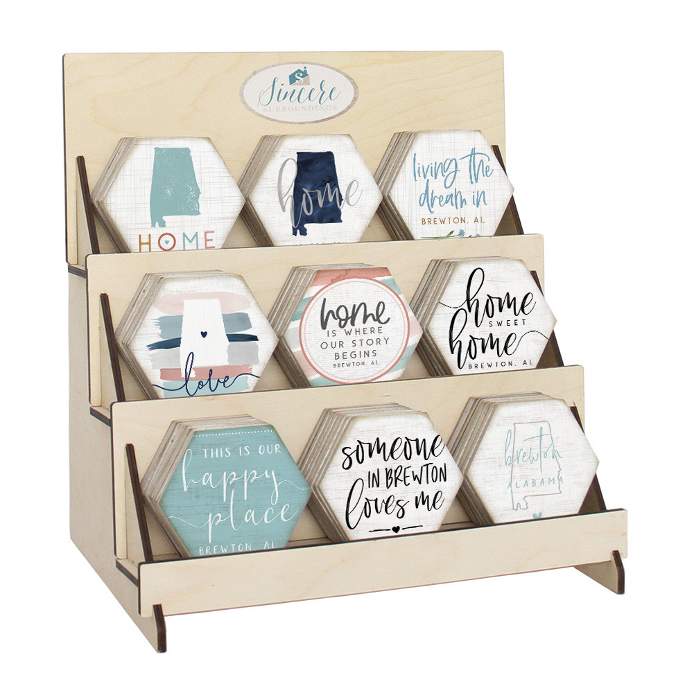 Magnetic Coaster Display - Simply Said