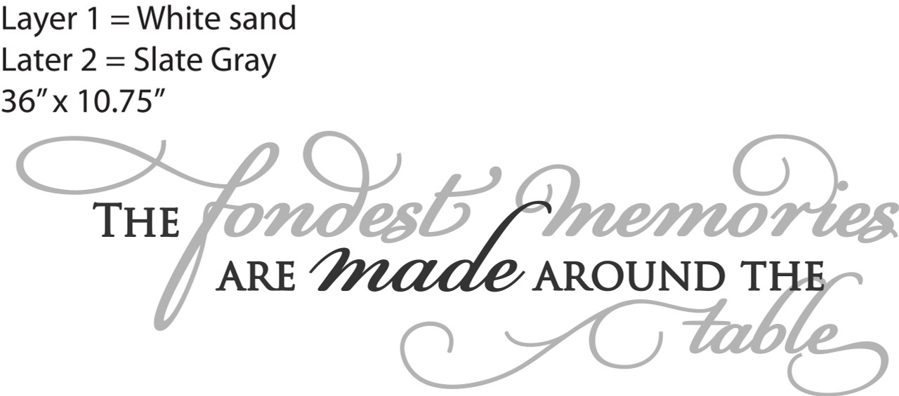 Fondest Memories are Made- Vinyl Design - Simply Said
