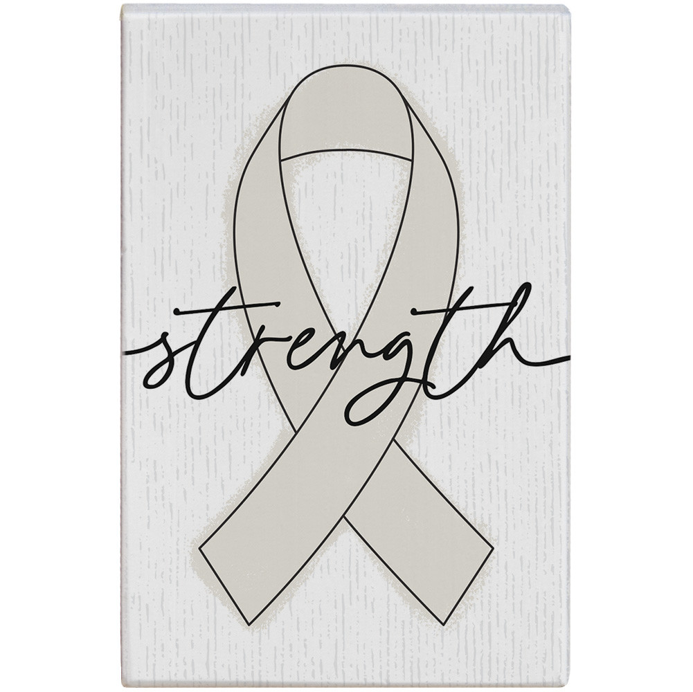 Strength Ribbon - Small Talk Rectangle - Simply Said