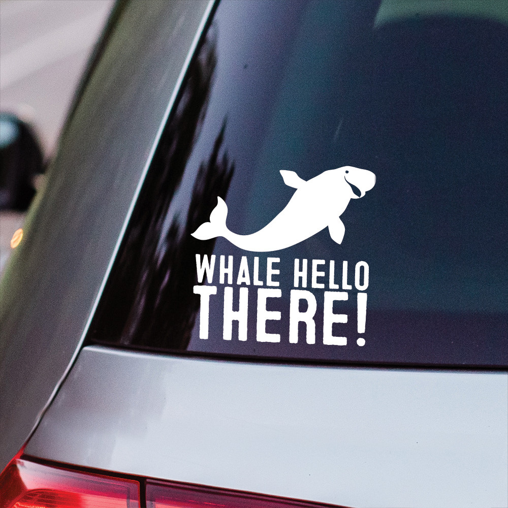 Whale Hello There - Vinyl Decals - Simply Said