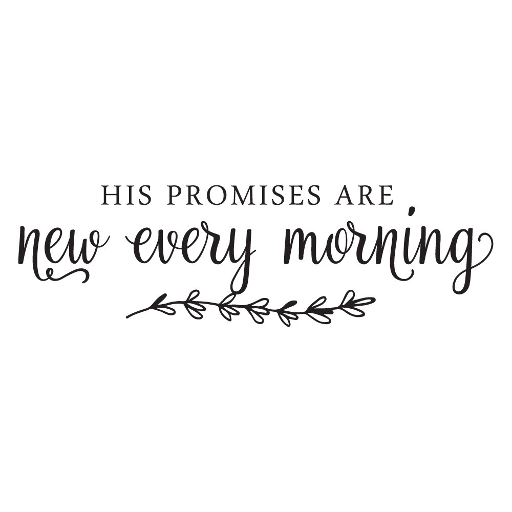 New Every Morning - Rectangle Design - Simply Said