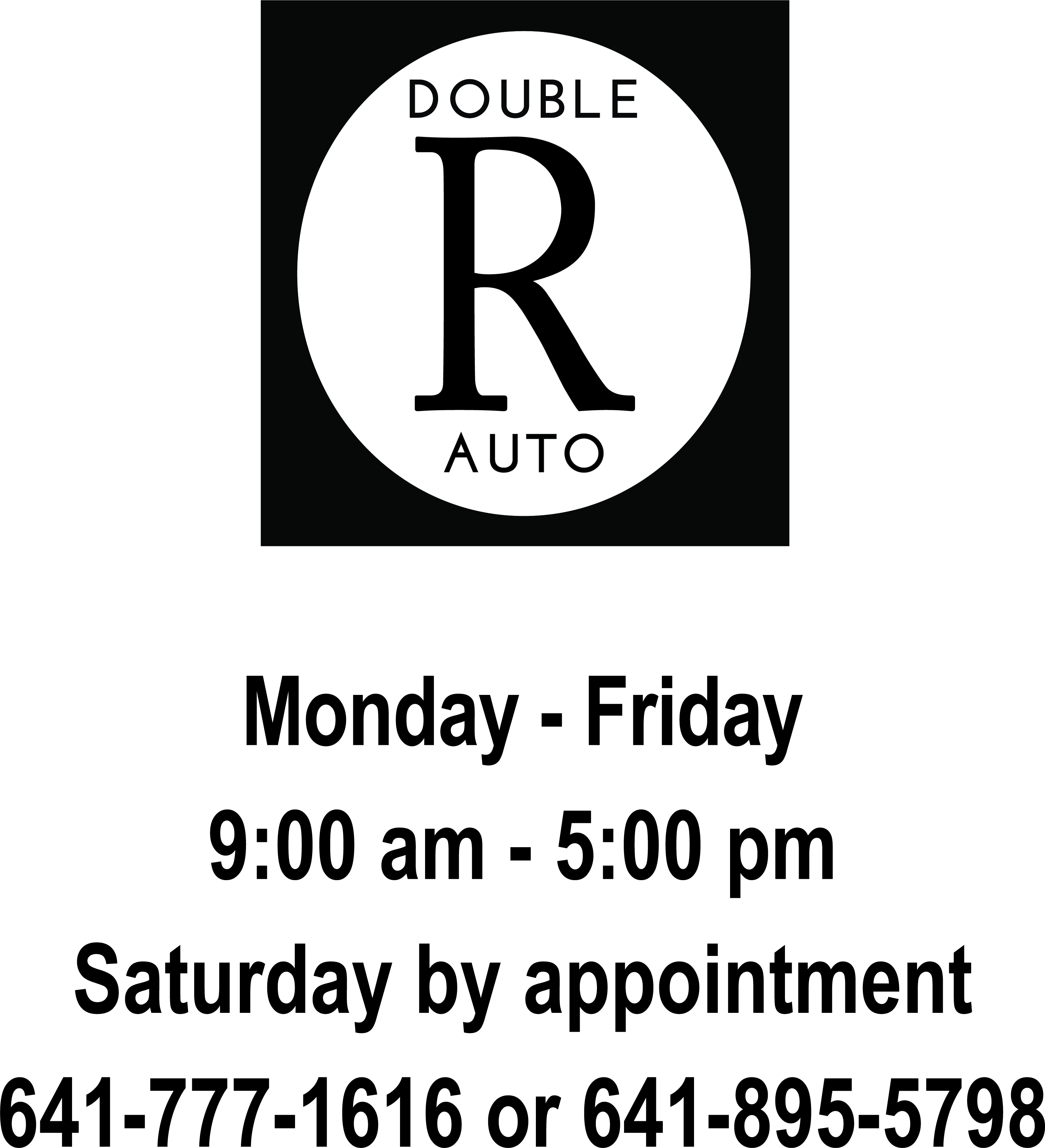 Window Decal Double R Auto - Simply Said