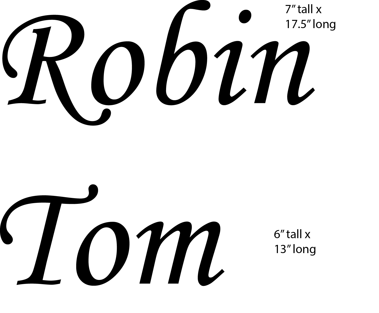 Robin Tom Wedding Names - Simply Said