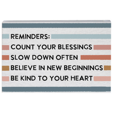 Reminders Stripes - Small Talk Rectangle - Simply Said
