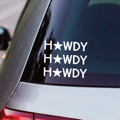 Howdy Howdy - Vinyl Decals - Simply Said