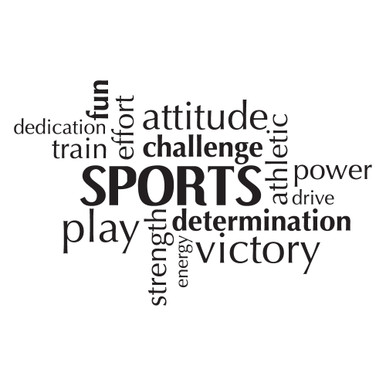 Sports Word Collage - Wall Design - Simply Said