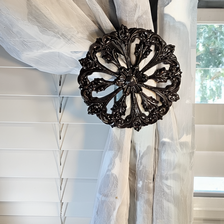 The Chateau Large Drapery Medallion Curtain Holdback