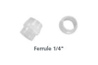 Stenner AK20BLK Ferrules 1/4" 100 Pack | Cannon Water Technology