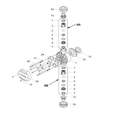 IX0002 Walchem BALL, VALVE, IXC150, CE - Cannon Water Technology