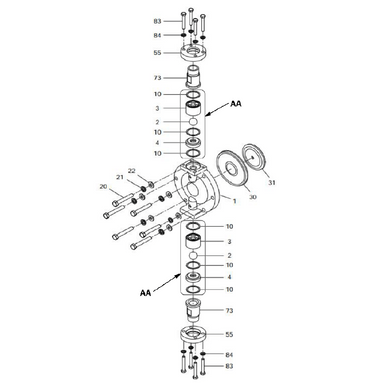 IX0103 Walchem VALVE SET, IXD300, IN/OUT, 316SS/PTFE - Cannon Water ...
