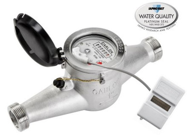 CARLON Model SSMR® Stainless Steel Series Water Meter, 2" With Remote ...