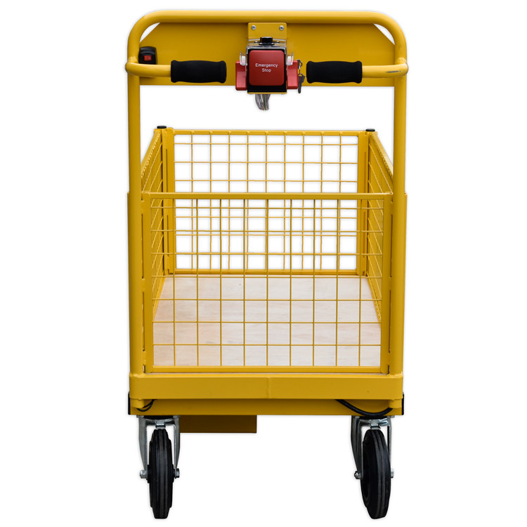 Powered Platform Truck with Removable Mesh Side Panels - Handle-iT Ltd