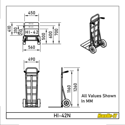 Heavy Duty Sack Truck with Lattice Back
