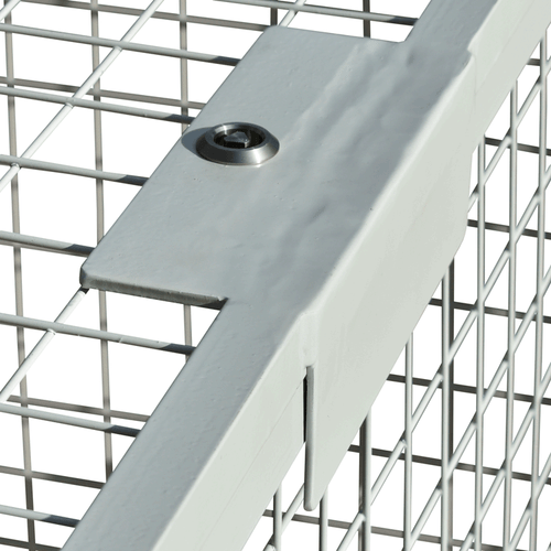 Hospital Secure Mail and Parcel Cage Trolley