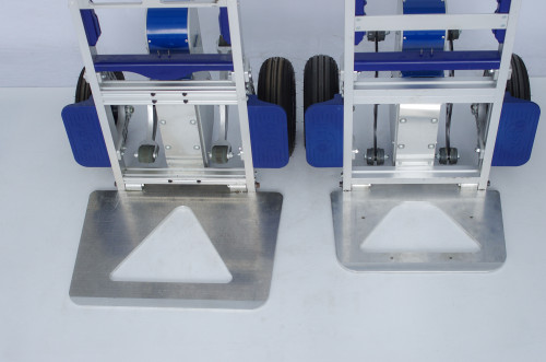 Extended Toe Plate for Powered Stair Climbing Trolley