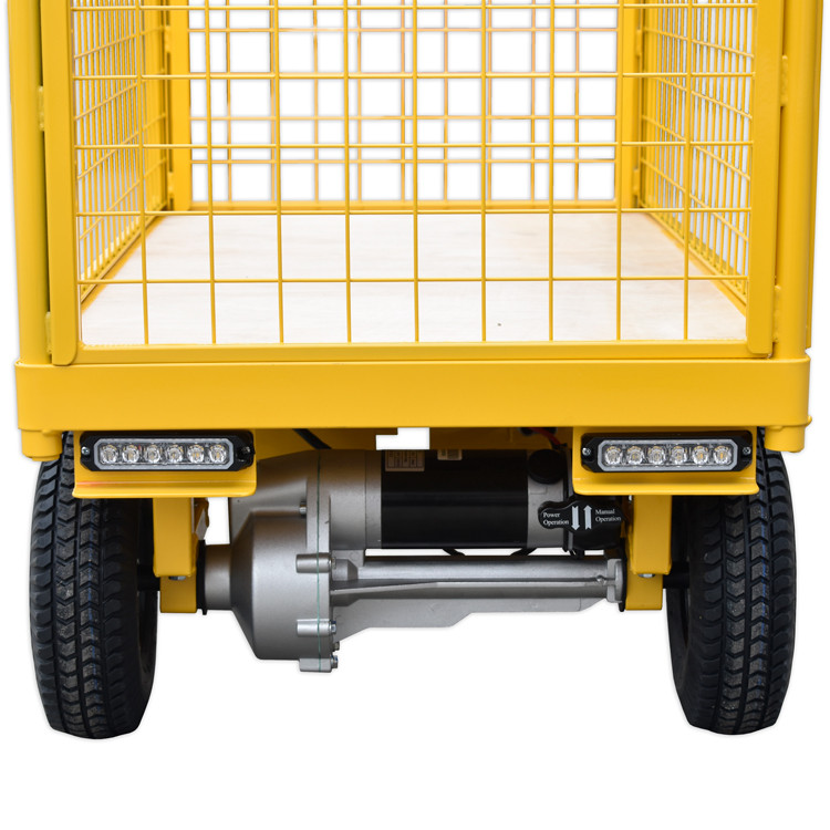 Powered Platform Truck with Removable Mesh Side Panels - Handle-iT Ltd