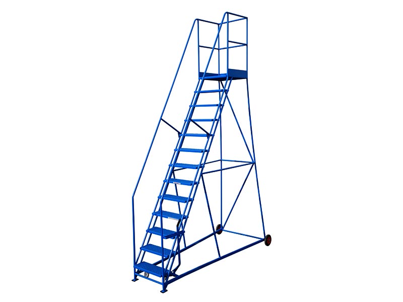 13 Tread Mobile Safety Steps with Lever Brake - Handle-iT Ltd