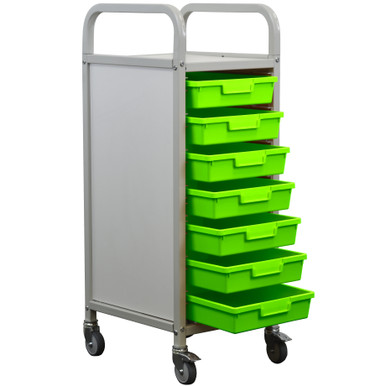 EDUK8 School Tray Storage Trolley | Single Column | 7 Trays