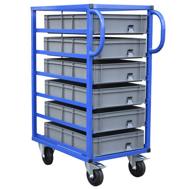Mobile Tray Racks, Tote Bin Trolley or Picking Trolley