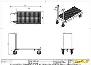 Stainless Steel Bund Trolley with deadman brake