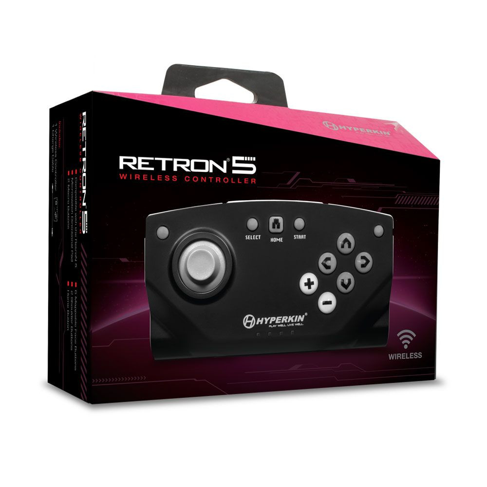Bluetooth Wireless Controller For Retron 5 - Black - JackSource Wholesale