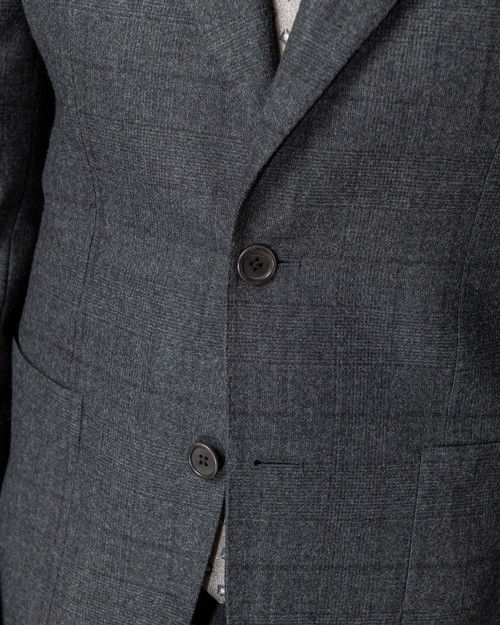 Dark Grey Prince of Wales Suit