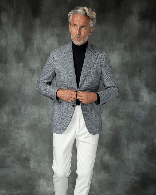 Blue Houndstooth Jacket