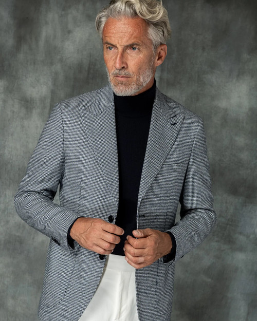 Blue Houndstooth Jacket