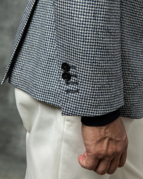 Blue Houndstooth Jacket