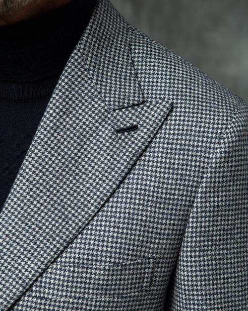 Blue Houndstooth Jacket