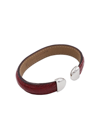 Neptune Garnet Alligator Bracelet