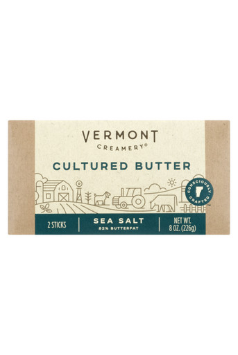 Vermont Creamery - Cultured Butter w/ Sea Salt - Town Wharf General Store