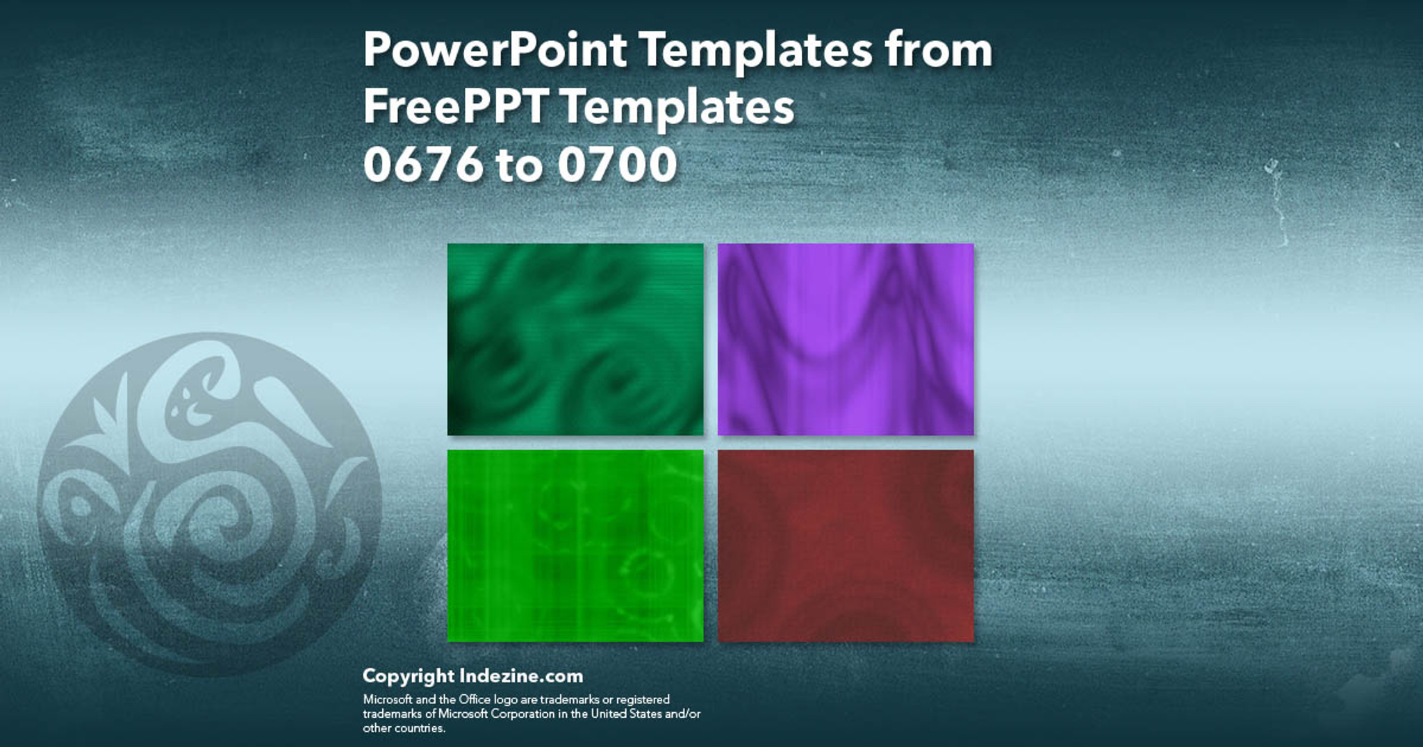 PowerPoint Templates from FreePPT - 028 Designs 0676 to 0700