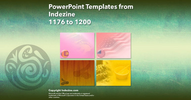 PowerPoint Templates from Indezine - 048 Designs 1176 to 1200