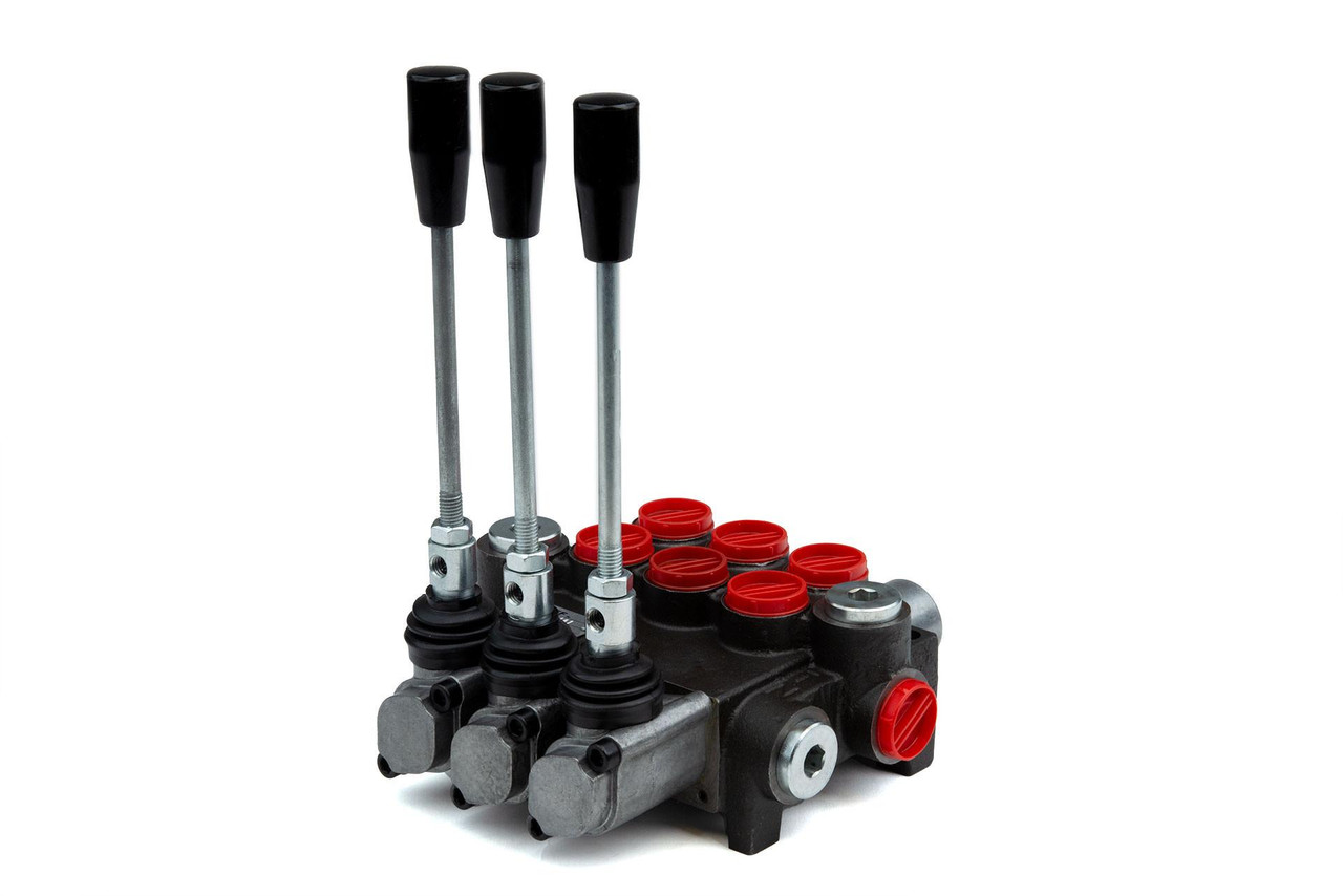Chief Directional Control Valve, 10 GPM, 4 Way 3 Pos, 3 Spool, Tandem ...