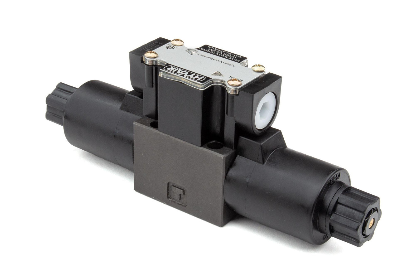 Hyvair D03 3 Position Spring Center Open, Series Circuit, 12 GPM, 12 VDC