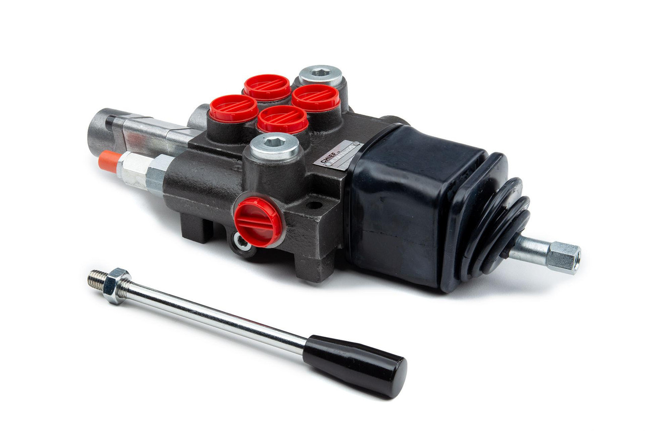 Directional Control Joystick Valve, 21 GPM, SAE 10/12 Inlet/Outlet, 2 Spool